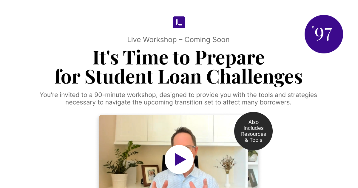 Student Loan Workshop Coming Soon